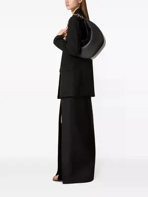 Valentino Garavani Medium Vlogo Moon Shoulder Bag - Black