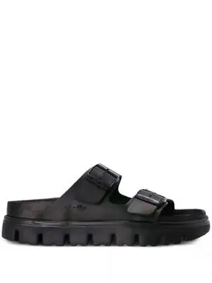 BIRKENSTOCK Papillio Arizona Buckled Slides In Nappa Leather