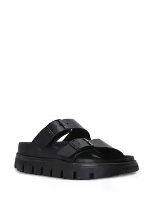 BIRKENSTOCK Papillio Arizona Buckled Slides In Nappa Leather