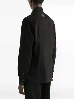Dolce & Gabbana Coated Denim Shirt - Black
