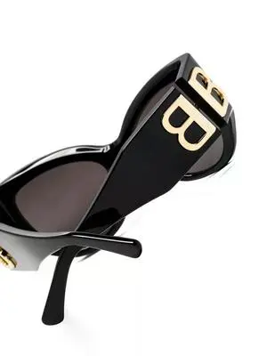 Balenciaga Logo-plaque Cat-eye Sunglasses