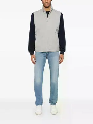 Paul & Shark Garment-dyed Cotton Crew Neck Sweater - Blue