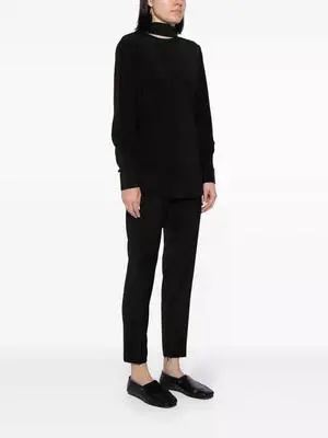 Helmut Lang Silk Detachable Scarf Blouse