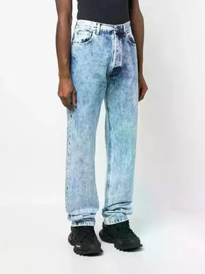 VTMNTS Acid Wash Wide Leg Jeans