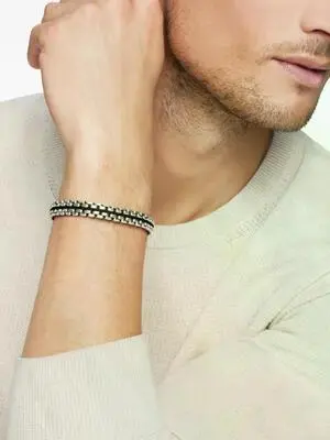 David Yurman Sterling Woven Box Chain Bracelet