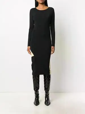 Off-White Ribbed-knit Dress