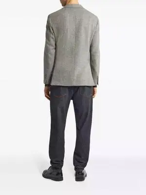 Etro Single-breasted Wool Blazer - Grey