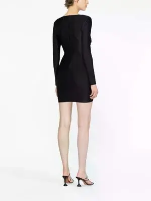 SELF-PORTRAIT Ruched Cut-out Mini Dress
