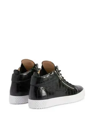 GIUSEPPE ZANOTTI Kriss Mid-top Sneakers - Black