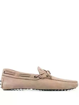 TOD'S Tod's Tie-Fastening Suede Loafers Neutrals