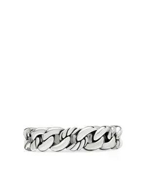 David Yurman Sterling Curb Link Band Ring
