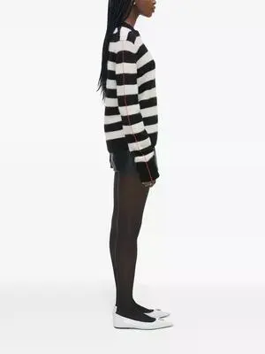 Marc Jacobs Striped Embroidered Jumper