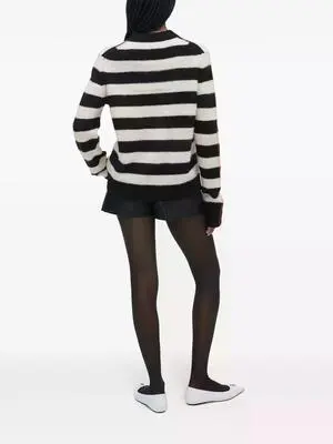 Marc Jacobs Striped Embroidered Jumper