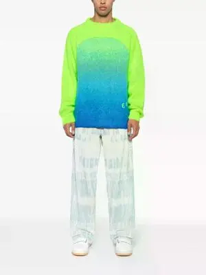 ERL Gradient Rainbow Intarsia-logo Jumper