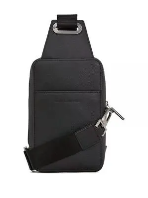 Karl Lagerfeld K/monogram Leather Messenger Bag