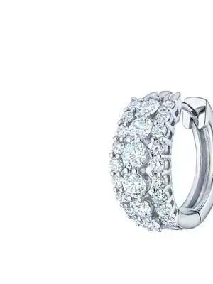 Kwiat 18kt White Gold Diamond Huggie Earrings
