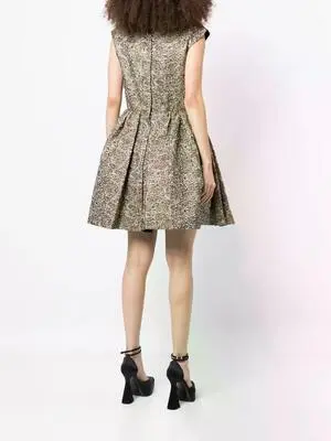 Dice Kayek Floral-jacquard Flared Dress