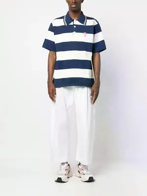 Kenzo Embroidered Logo Striped Polo Shirt