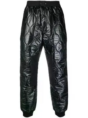Junya Watanabe Quilted Straight-leg Trousers - Black