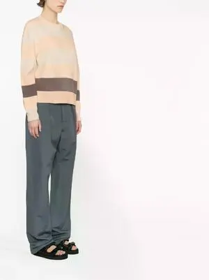 JOSEPH Striped Ribbed-knit Jumper