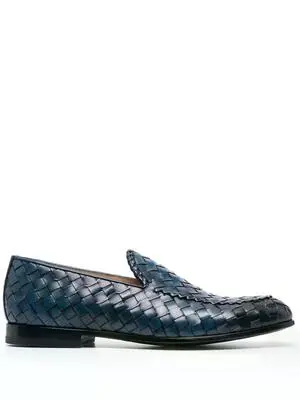 SCAROSSO Vittorio Interwoven Loafers - Blue