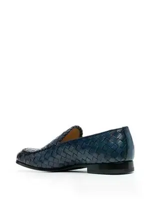 SCAROSSO Vittorio Interwoven Loafers - Blue