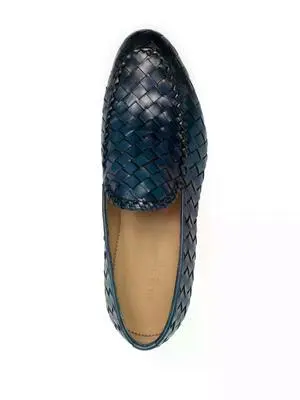 SCAROSSO Vittorio Interwoven Loafers - Blue