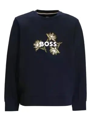 BOSS Floral-embroidered Sweatshirt