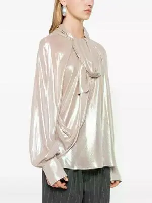 GENNY Draped Chiffon Top