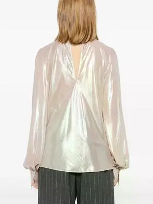 GENNY Draped Chiffon Top