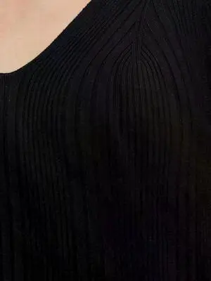 SAMSOE SAMSOE V-neck Long Sleeve Stretch Maxi Dress