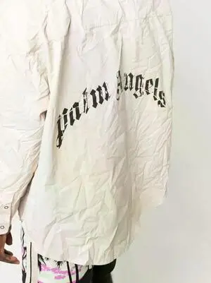 Palm Angels Logo-print Long-sleeve Shirt