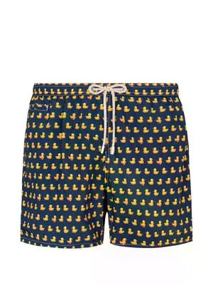 MC2 SAINT BARTH Printed Swim Shorts - Blue