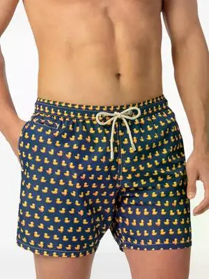 MC2 SAINT BARTH Printed Swim Shorts - Blue