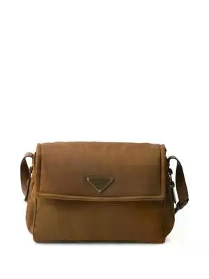 Prada Medium Traveller Shoulder Bag - Brown