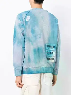 STAIN SHADE Tie-dye Effect Sweatshirt With Logo Detail