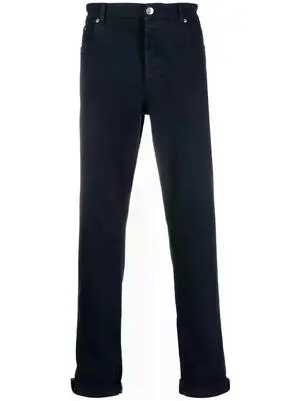 Brunello Cucinelli Five-pocket Straight Leg Jeans - Blue