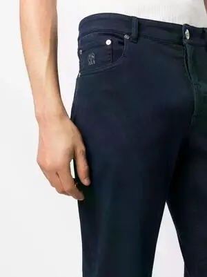 Brunello Cucinelli Five-pocket Straight Leg Jeans - Blue
