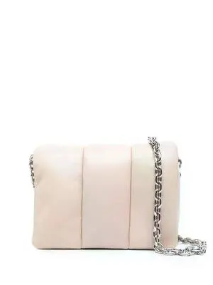 STAND STUDIO Padded Panel Clutch Bag With Chain Strap - Neutrals