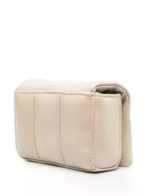 STAND STUDIO Padded Panel Clutch Bag With Chain Strap - Neutrals