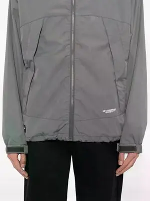 CHOCOOLATE Hooded Zip-up Windbreaker - Grey