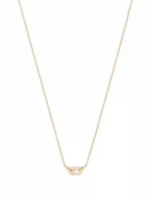 COURBET 18kt Recycled Rose Gold Celestial Laboratory-grown Diamond Pendant Necklace - Pink