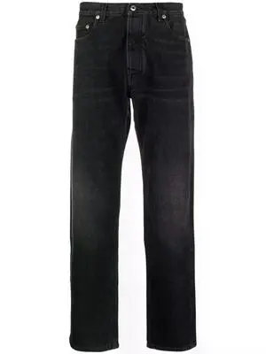 Off-White Tapered Leg Jeans With Signature Arrows Motif