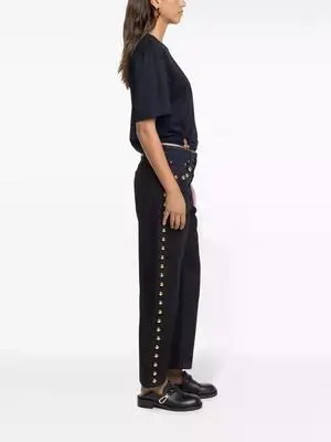 Rabanne Embellished Wide-leg Jeans