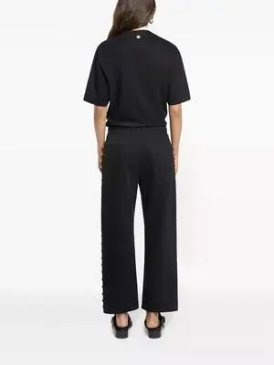 Rabanne Embellished Wide-leg Jeans