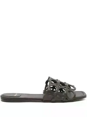 FERRAGAMO Gancini Cut-out Slides