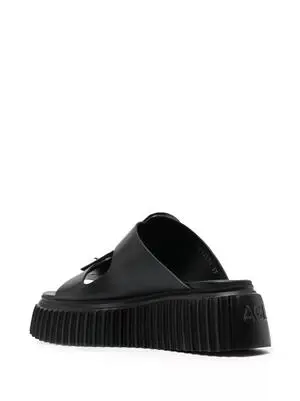Agl Agatha Double-buckle Flatform Sandals - Black