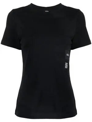 Goen.j Cotton Logo Print T-shirt - Black