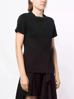 Goen.j Cotton Logo Print T-shirt - Black