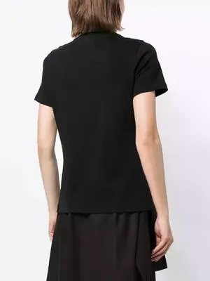 Goen.j Cotton Logo Print T-shirt - Black